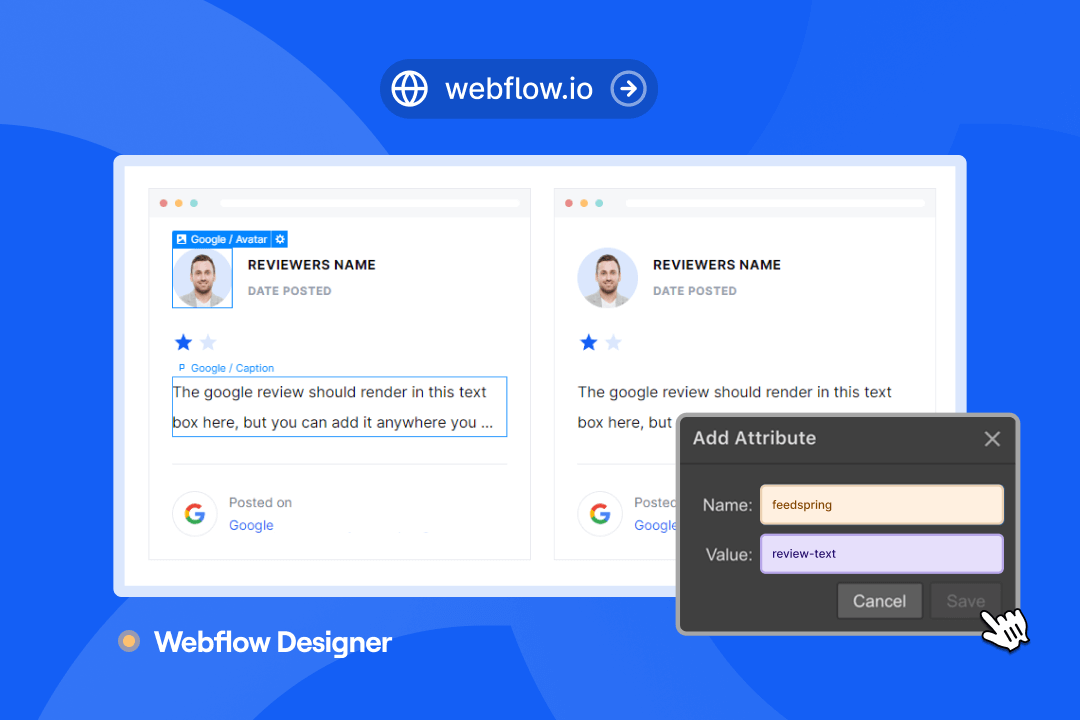 How to Add Google Review Feeds to your Webflow Site (2023) | Flowbase